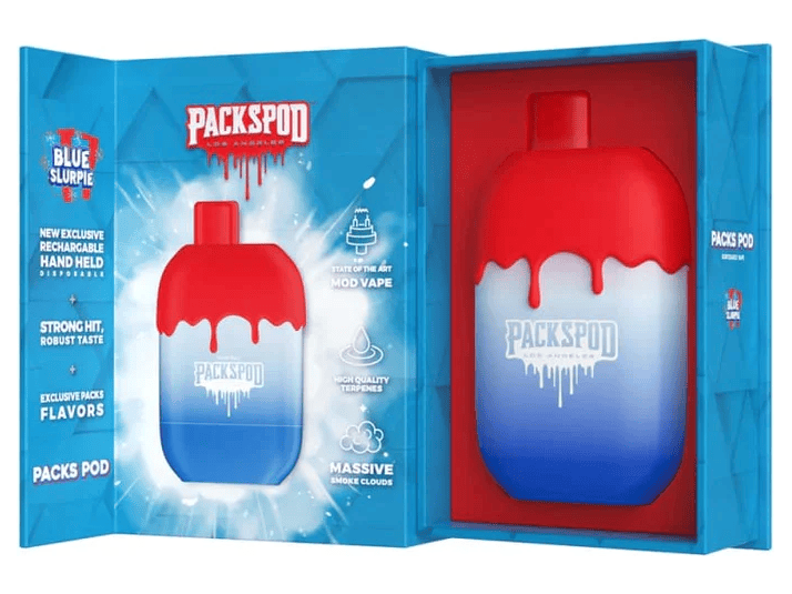 Blue Slurpie - Packwoods Packspod Disposable Vape – NicMafia